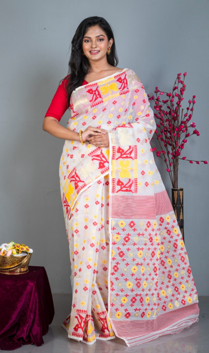 Dhakai Jamdani Saree Online In Kolkata l Indian Silk House